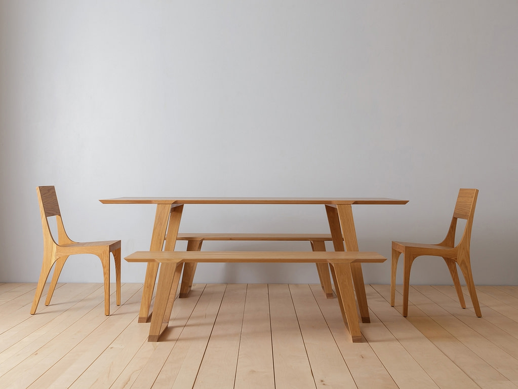 Isometric Table - Modern Wood Dining Table or Desk | Kalon Studios US
