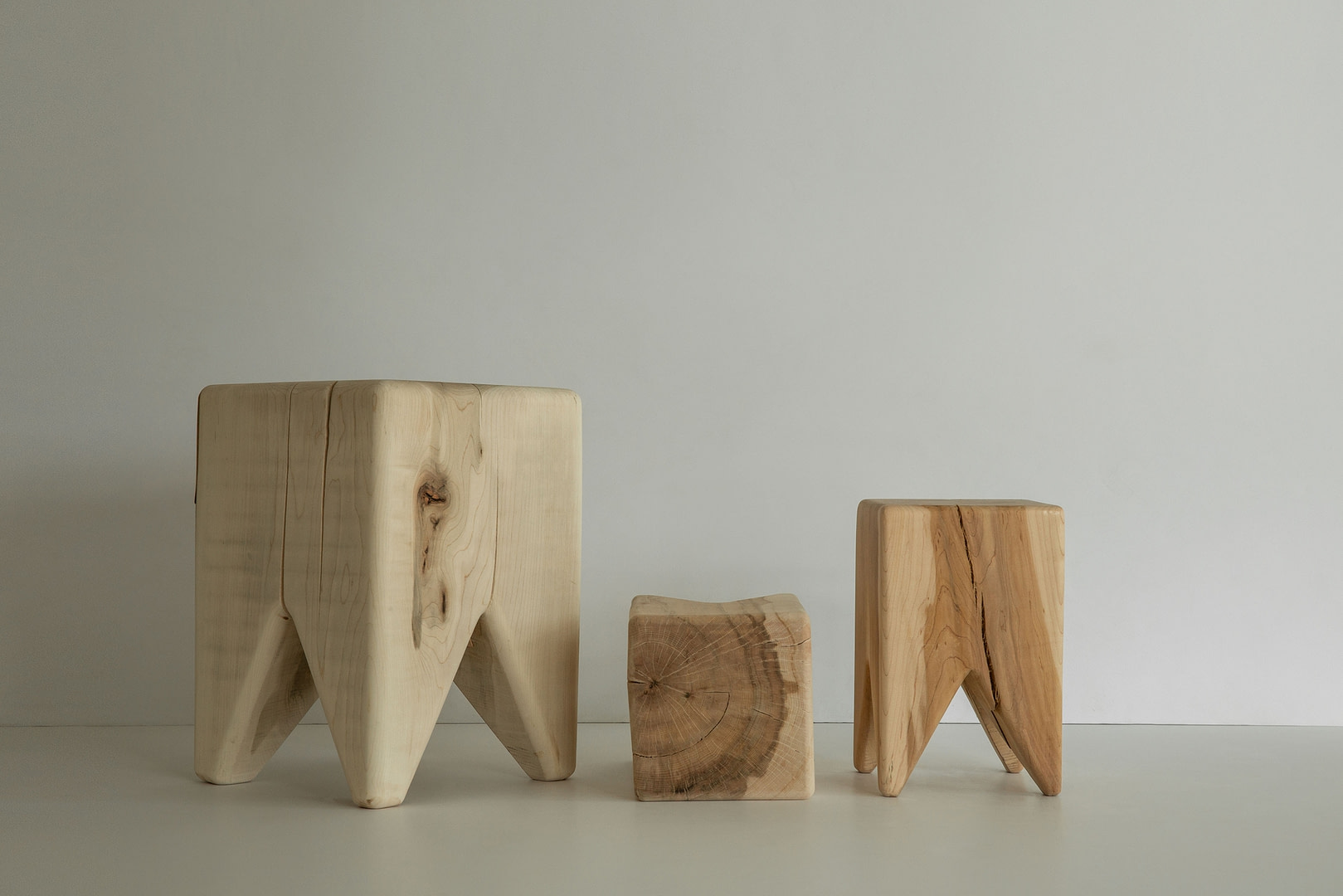 Wood trunk stool store