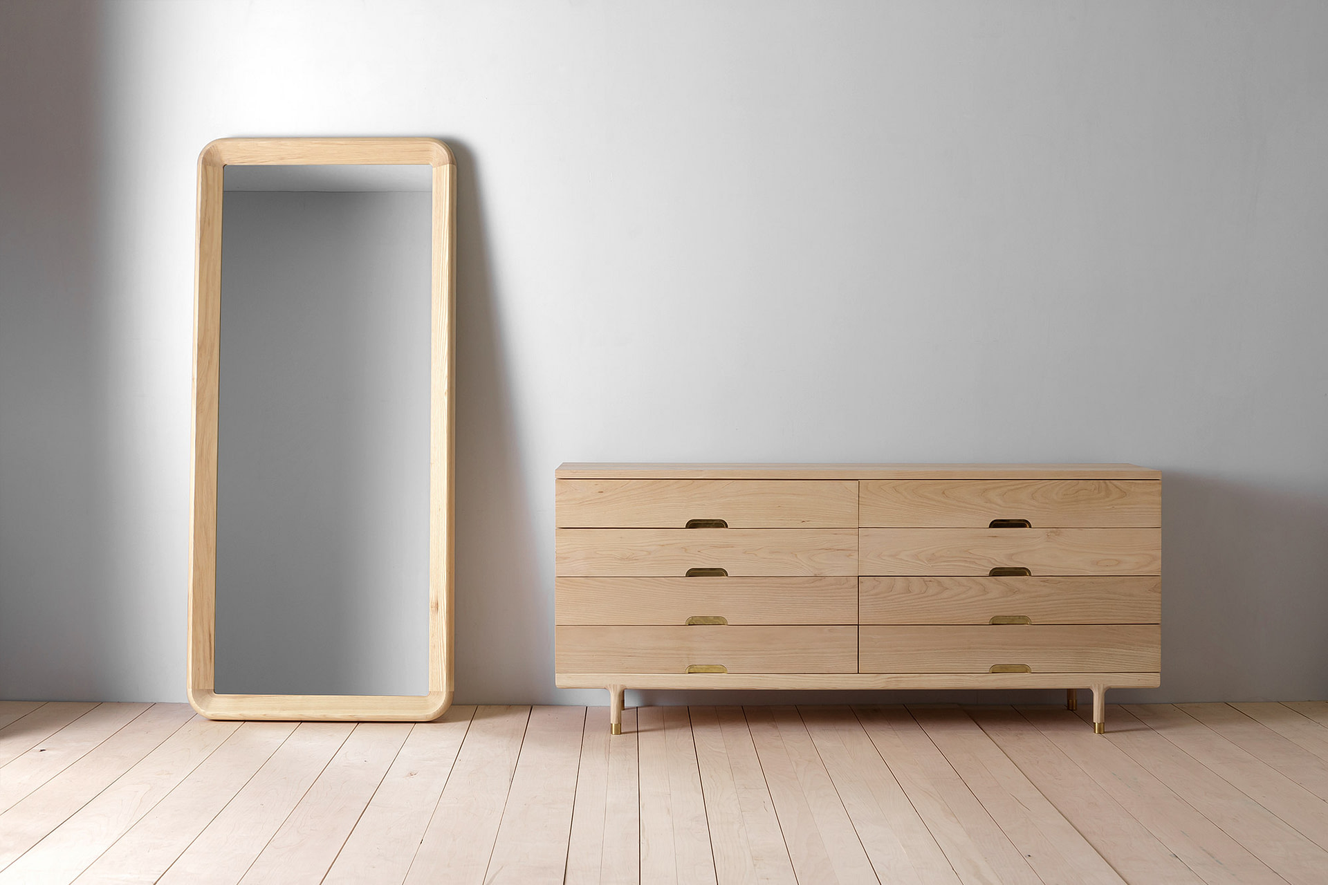 Simple Mirror - Modern Wood-Framed Mirror | Kalon Studios US